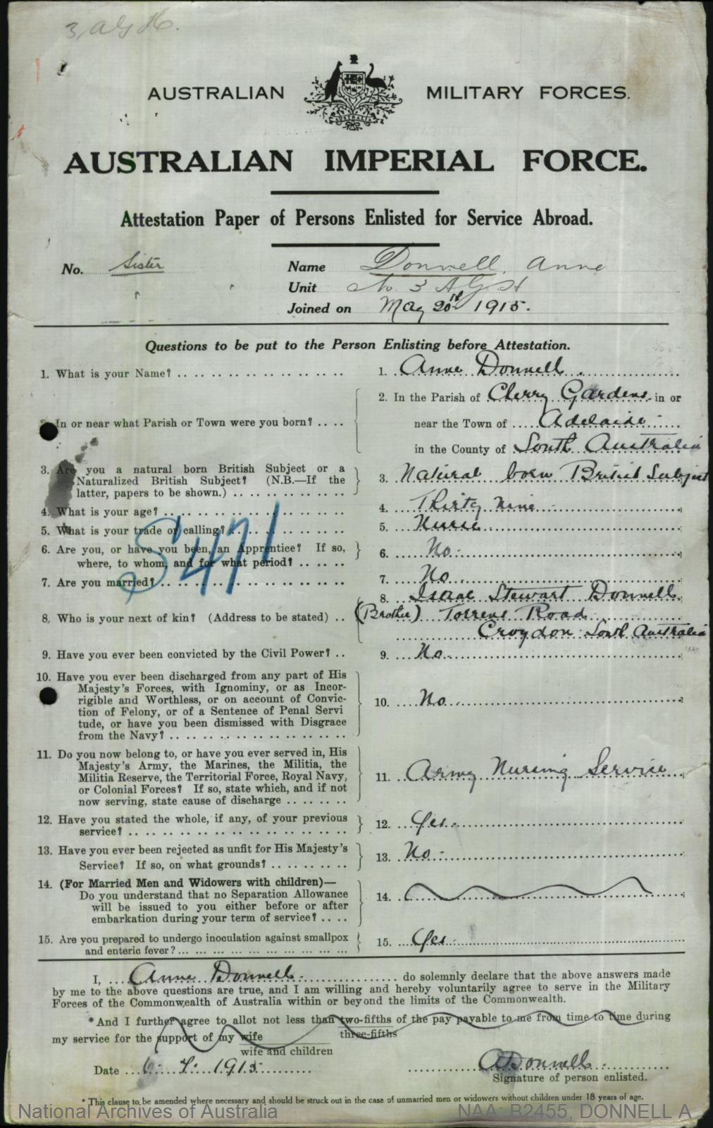 ANNE’S STORY - Anne Donnell